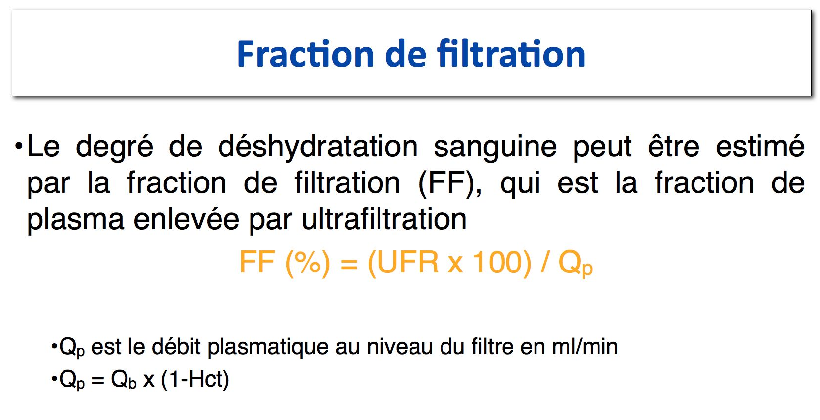 Quelques recommandations pour l’hémodiafiltration haute efficacité ...